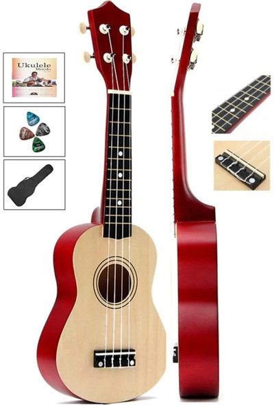 Müzik-Hane Naturel Soprano Ukulele Seti ( Kılıf-Pena-Metot) Müzik-Hane Naturel Soprano Ukulele Seti ( Kılıf-Pena-Metot)
