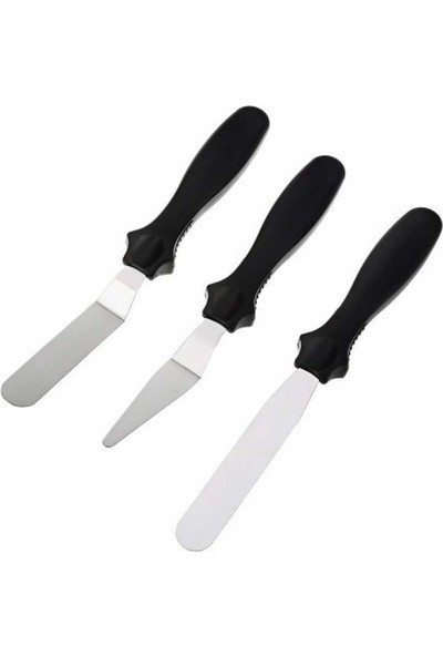 TT Tahtakale Toptancıları Paslanmaz Çelik Pasta Kek Spatulası Kazıyıcı 3 Lü Set B079 TT Tahtakale Toptancıları Paslanmaz Çelik Pasta Kek Spatulası Kazıyıcı 3 Lü Set B079