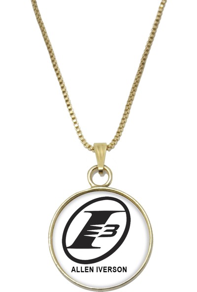 Nba Oyuncu Logoları Epoksi Kolye Altın Kaplama EG0678