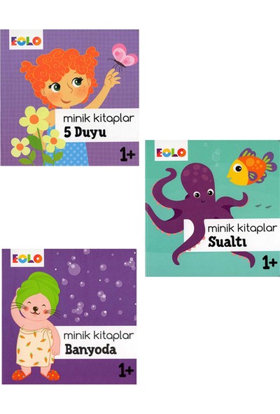 Eolo Yayınları +1 Yaş Minik Kitaplar 3’lü Set - 2