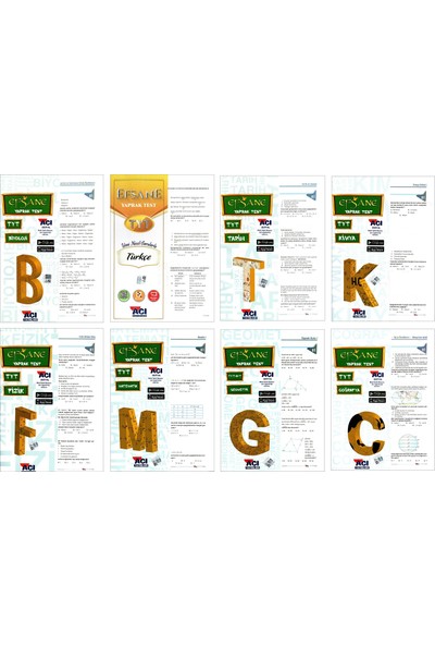 Açı Yayınları Tyt Yaprak Test Seti 8 Test