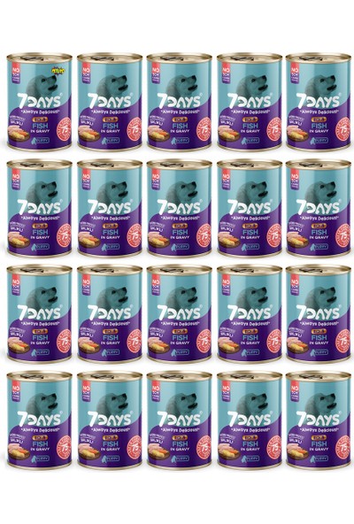 Petliyo 7days Balık Etli Yavru Köpek Konservesi 415 gr x 20 Adet Petliyo 7days Balık Etli Yavru Köpek Konservesi 415 gr x 20 Adet