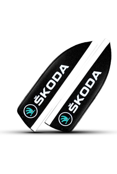 C9 Skoda Logolu Silikon Esnek Otomobil Yan Aynası Yağmur Koruyucu Siperlik C9 Skoda Logolu Silikon Esnek Otomobil Yan Aynası Yağmur Koruyucu Siperlik