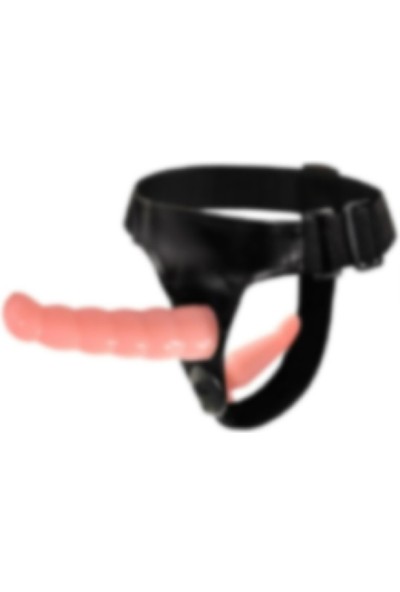 Lilitu Shop Belden Bağlamalı Çift Taraflı Ten Rengi Strapon Dildo Lilitu Shop Belden Bağlamalı Çift Taraflı Ten Rengi Strapon Dildo