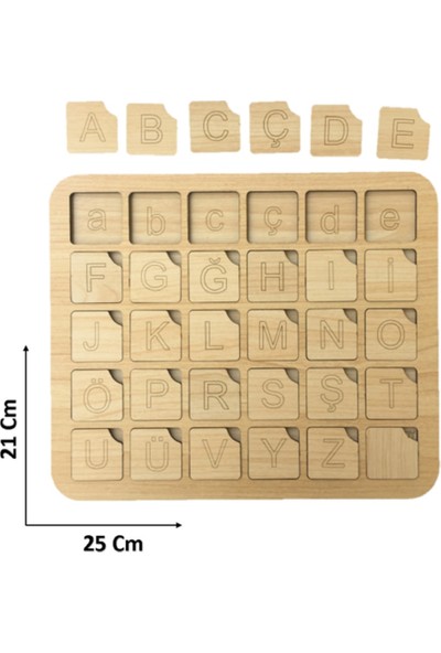 Trendy Toys Ahşap Alfabe Bul-Tak Büyük Küçük Harf Trendy Toys Ahşap Alfabe Bul-Tak Büyük Küçük Harf