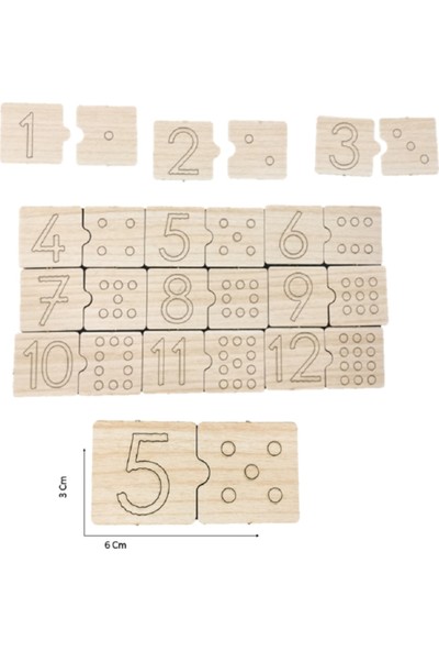 Trendy Toys Ahşap Eğitici Sayılar Eşleştirme Trendy Toys Ahşap Eğitici Sayılar Eşleştirme