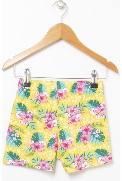 Koton Normal Kalıp Desenli Çok Renkli Kız Çocuk Şort - 2Skg40009Ak