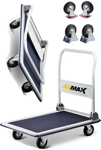 Stilmax 300 kg Kapasiteli Katlanır Tabla Koli Yük Paket Taşıma El Arabası Kaydırmaz Taban Depo El Arabası Stilmax 300 kg Kapasiteli Katlanır Tabla Koli Yük Paket Taşıma El Arabası Kaydırmaz Taban Depo El Arabası