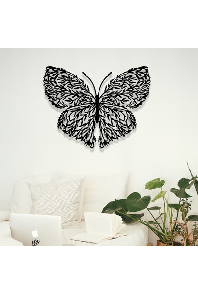 Payidarts Kelebek Dekoratif Lazer Kesim Metal Duvar Tablo 70X91CM Payidarts Kelebek Dekoratif Lazer Kesim Metal Duvar Tablo 70X91CM
