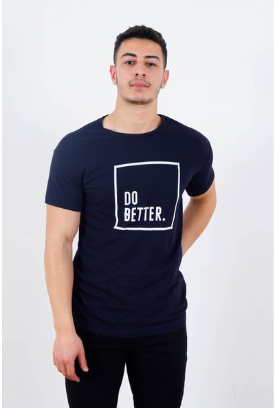 Trender Erkek T-Shirt Lacivert 2022-8