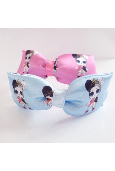 Magrib Lol Bebek Figürlü Fiyonklu 2li Kız Çocuk Taç Magrib Lol Bebek Figürlü Fiyonklu 2li Kız Çocuk Taç