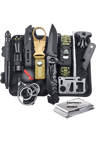 Foyou Survival Kit 11 In 1 Sos Survival Dişli Aracı Acil (Yurt Dışından)