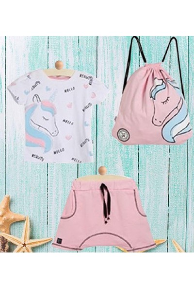 Wogi Unicorn Kız Çocuk Üçlü Takım Wogi Unicorn Kız Çocuk Üçlü Takım