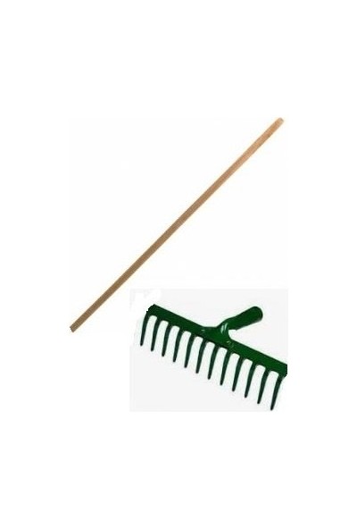 Tırmık + Sap 14 Diş Bahçe Toprak Peyzaj Tırmık + Sap 14 Diş Bahçe Toprak Peyzaj