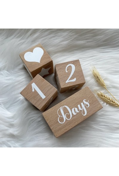 Bebek Anı Küpleri, Isimli Anı Küpleri, Ahşap Anı Küpleri, Anı Küpü, Ingilizce Anı Küpleri, Beyaz