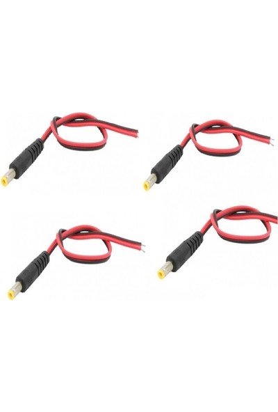 5 Adet Güvenlik Kamerası 12V Dc Erkek Power Jack Dc Jak Kablo Bağlantı Kablosu
