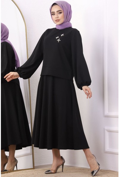 Taş Işlemeli Etekli Takım