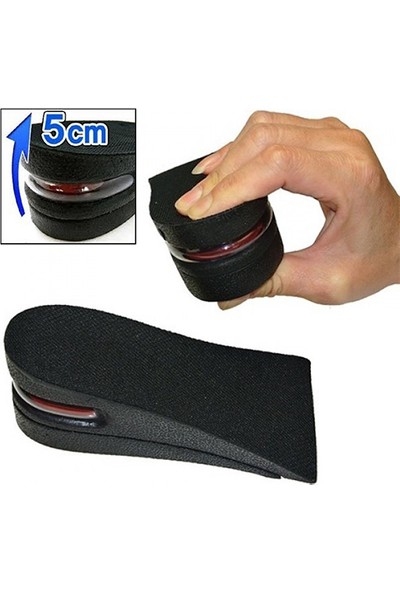 Tazador Hava Yastıklı Tabanlık 5 cm Siyah Boy Uzatıcı Tabanlık Tazador Hava Yastıklı Tabanlık 5 cm Siyah Boy Uzatıcı Tabanlık