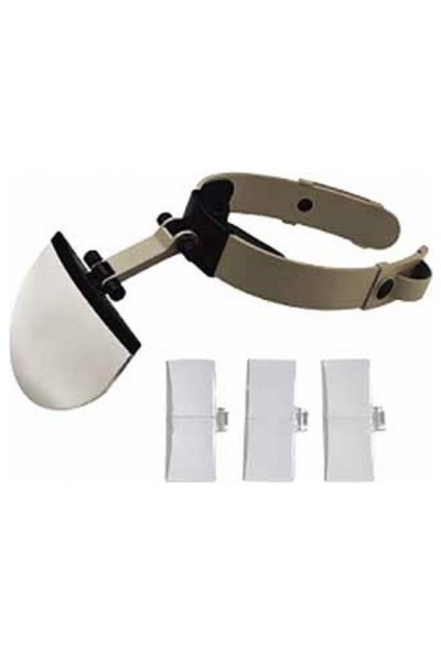 Nikula-Şapka Tip Kask Büyüteç, 4 Farklı Büyütme Lensli Büyüteç