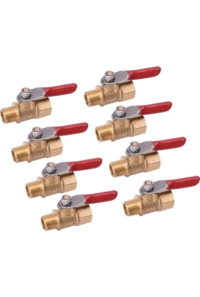 Guangdong Spirit 8 Adet 1/4 Inç Ağır Pirinç Küresel Vana Kapatma Anahtarı Erkek ve Dişi Npt Dişli Boru Bağlantısı, Küresel Vana Guangdong Spirit 8 Adet 1/4 Inç Ağır Pirinç Küresel Vana Kapatma Anahtarı Erkek ve Dişi Npt Dişli Boru Bağlantısı, Küresel Vana