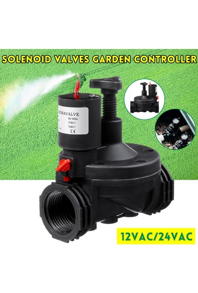 Guangdong Spirit 1'' Endüstriyel Sulama Vanası 12V Ac Solenoid Vanalar Bahçe Kontrolörü - Siyah Guangdong Spirit 1'' Endüstriyel Sulama Vanası 12V Ac Solenoid Vanalar Bahçe Kontrolörü - Siyah