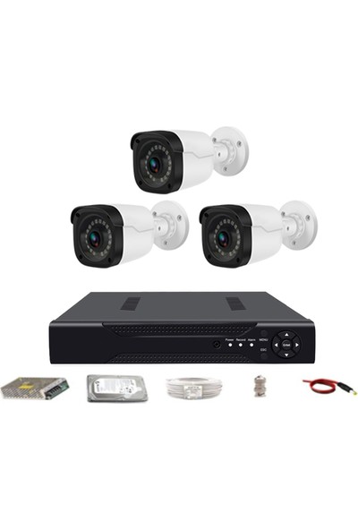 Yıldırım Group 3'lü 5mp Sony LENSLİ+H265 Kayıt Cihazı Full Paket Yıldırım Group 3'lü 5mp Sony LENSLİ+H265 Kayıt Cihazı Full Paket