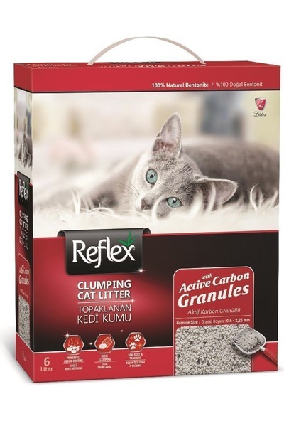 Reflex Granül Aktif Karbonlu Topaklanan Kedi Kumu 6 Lt Reflex Granül Aktif Karbonlu Topaklanan Kedi Kumu 6 Lt