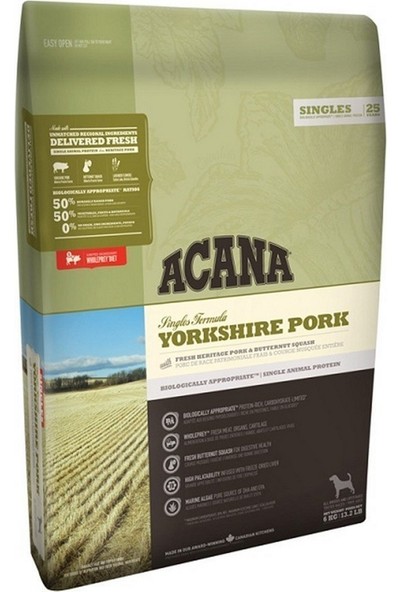 Acana Yorkshire Pork Domuz Etli Balkabaklı Köpek Maması 11.4 kg