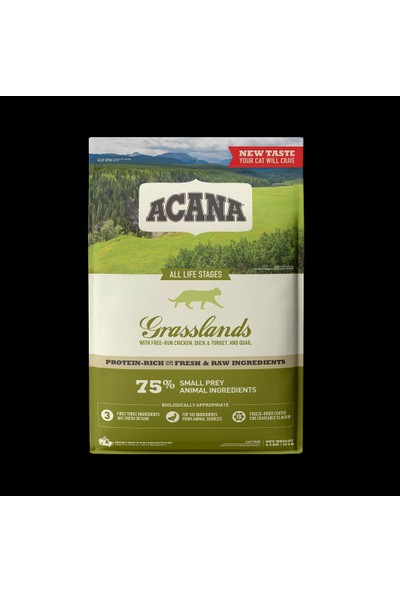 Acana Grasslands Kedi Maması 4,5kg - Tüm Irk ve Yaşam Evreleri Iç