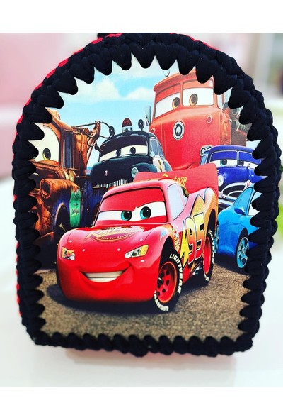 Pink Bag Şimşek Mcqueen ve Arkadaşları Sırt Çantası