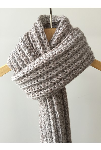 Mora Knit El Örgüsü Yünlü Erkek Atkı Mora Knit El Örgüsü Yünlü Erkek Atkı