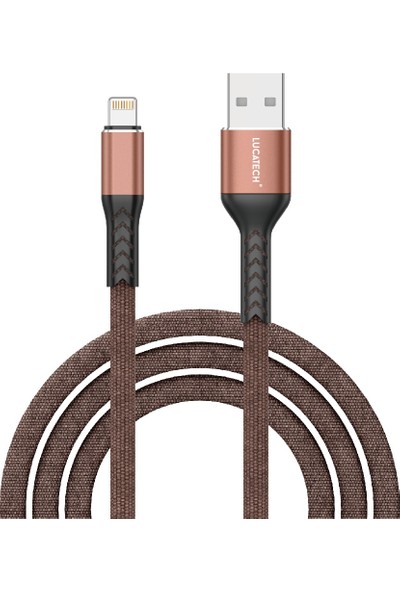 Lucatech Lightning Iphone 2.4 A Hızlı Şarj ve Data Kablosu 1 mt Örgü Tip Kırılmaz Kablo Lucatech Lightning Iphone 2.4 A Hızlı Şarj ve Data Kablosu 1 mt Örgü Tip Kırılmaz Kablo