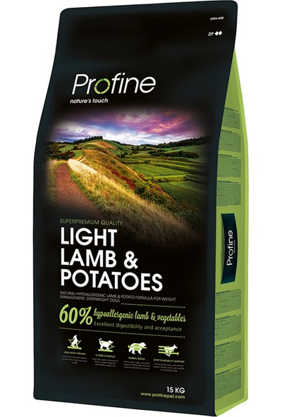 Profine Light Lamb Az Tahilli Hipoalerjenik Kuzu Etlipatatesli Dü