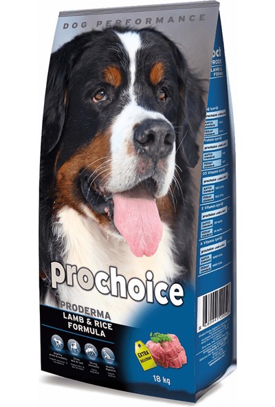 Pro Choice Pro Derma Kuzu Etli Yetişkin Köpek Maması 18 kg Pro Choice Pro Derma Kuzu Etli Yetişkin Köpek Maması 18 kg