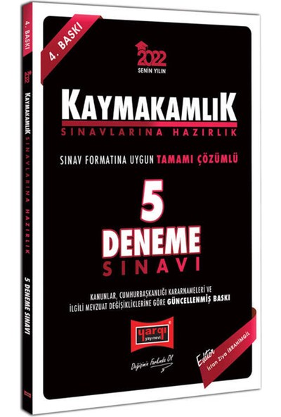 Yargı Yayınevi 2022 Kaymakamlık Tamamı Çözümlü 5 Deneme Sınavı Yargı Yayınevi 2022 Kaymakamlık Tamamı Çözümlü 5 Deneme Sınavı