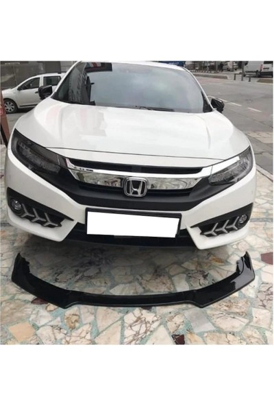 Honda Civic Fc5 Ön Lip (3 Parça) (Plastik)