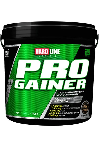 Hardline Nutrition Hardline Pro Gainer 5 kg Çikolata Aromalı Progainer Hardline Nutrition Hardline Pro Gainer 5 kg Çikolata Aromalı Progainer