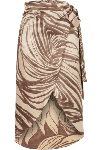 Love Is Limited Zebra Desenli Saten Pareo