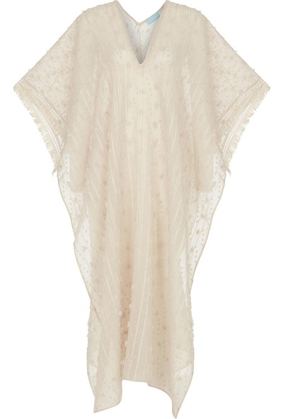 Love Is Limited V Yaka Dökümlü Krem Renk Pareo