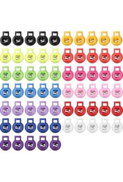 Catteo 65 Adet Kamp Için Plastik Yaylı Kilitler - Çok Renkli (Yurt Dışından)