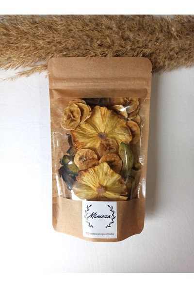 Mimoza Doğal Ürünler Kurutulmuş Tropikal Meyve Paketi (Ananas,Avokado,Muz) 75 gr Mimoza Doğal Ürünler Kurutulmuş Tropikal Meyve Paketi (Ananas,Avokado,Muz) 75 gr
