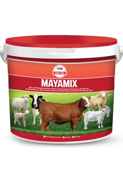Zem Mayamix Çiftlik Hayvanları Günlük Vitamin Mineral Dengeleyici Yem Katkısı 5 kg