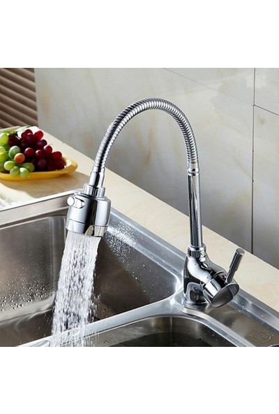 Beyazsu 2 Fonksiyonlu Uzun Krom Lavabo Mutfak Eviye Kubarı Beyazsu 2 Fonksiyonlu Uzun Krom Lavabo Mutfak Eviye Kubarı