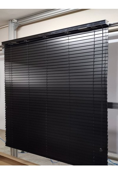 TechstorPerde 50mm Parlak Siyah Polywood Ahşap Jaluzi TechstorPerde 50mm Parlak Siyah Polywood Ahşap Jaluzi