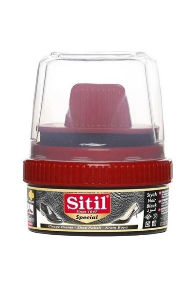 Sitil Krem Siyah Süngerli 100 ml