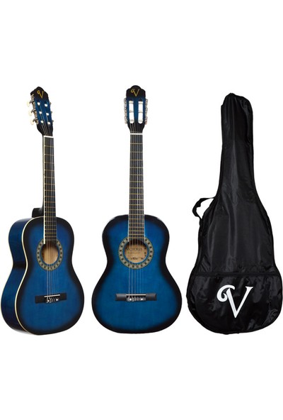 Victoria Klasik Gitar Seti Kılıf ve Pena Hediyeli 3/4 CG160BLS Victoria Klasik Gitar Seti Kılıf ve Pena Hediyeli 3/4 CG160BLS