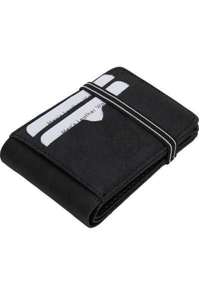 Royal Club De Polo Barcelona Erkek Siyah Deri Kartlık Cüzdan RPBB001601