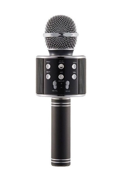 Case 4U Karaoke Mikrofon Bluetooth Hoparlör Aux Usb Mikro Sd Kart Girişli Siyah Case 4U Karaoke Mikrofon Bluetooth Hoparlör Aux Usb Mikro Sd Kart Girişli Siyah