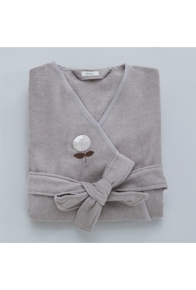 Chakra Bruto Kadın Bornoz Vizon