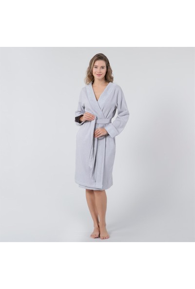 Chakra Atentiva Kadın Bornoz Koyu Gri Chakra Atentiva Kadın Bornoz Koyu Gri